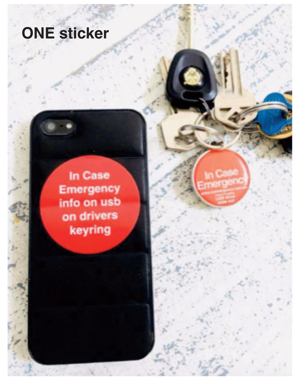 PARAMEDIC ALERT STICKER – I.C.Emergency